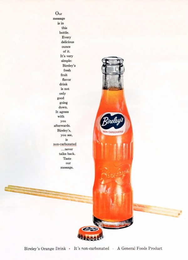 1950s orange soft drinks & sodas, including old Bireley's & Crush ...