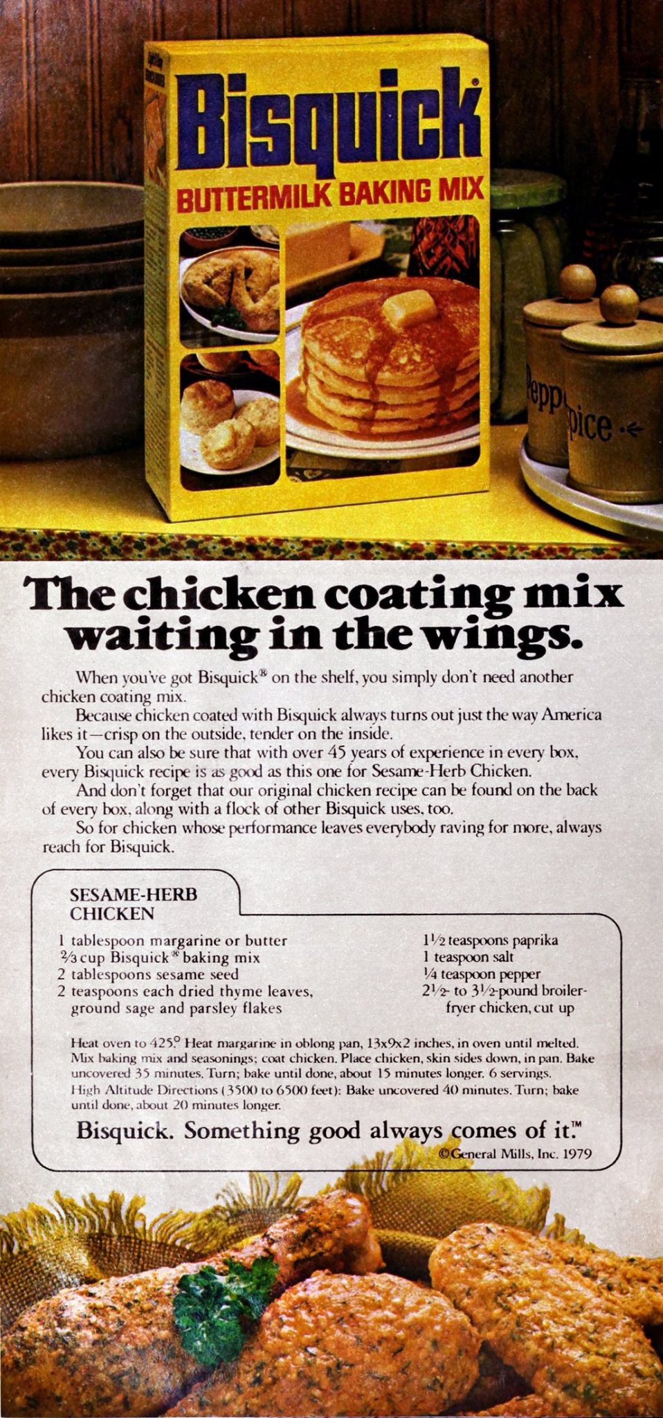 Make sensational sesame-herb chicken with this homemade shake and bake ...