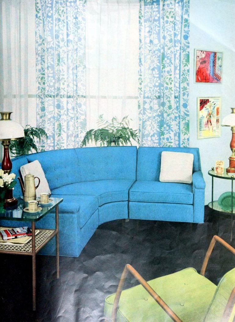 50 bold & colorful vintage 1950s home decor ideas, plus authentic mid ...