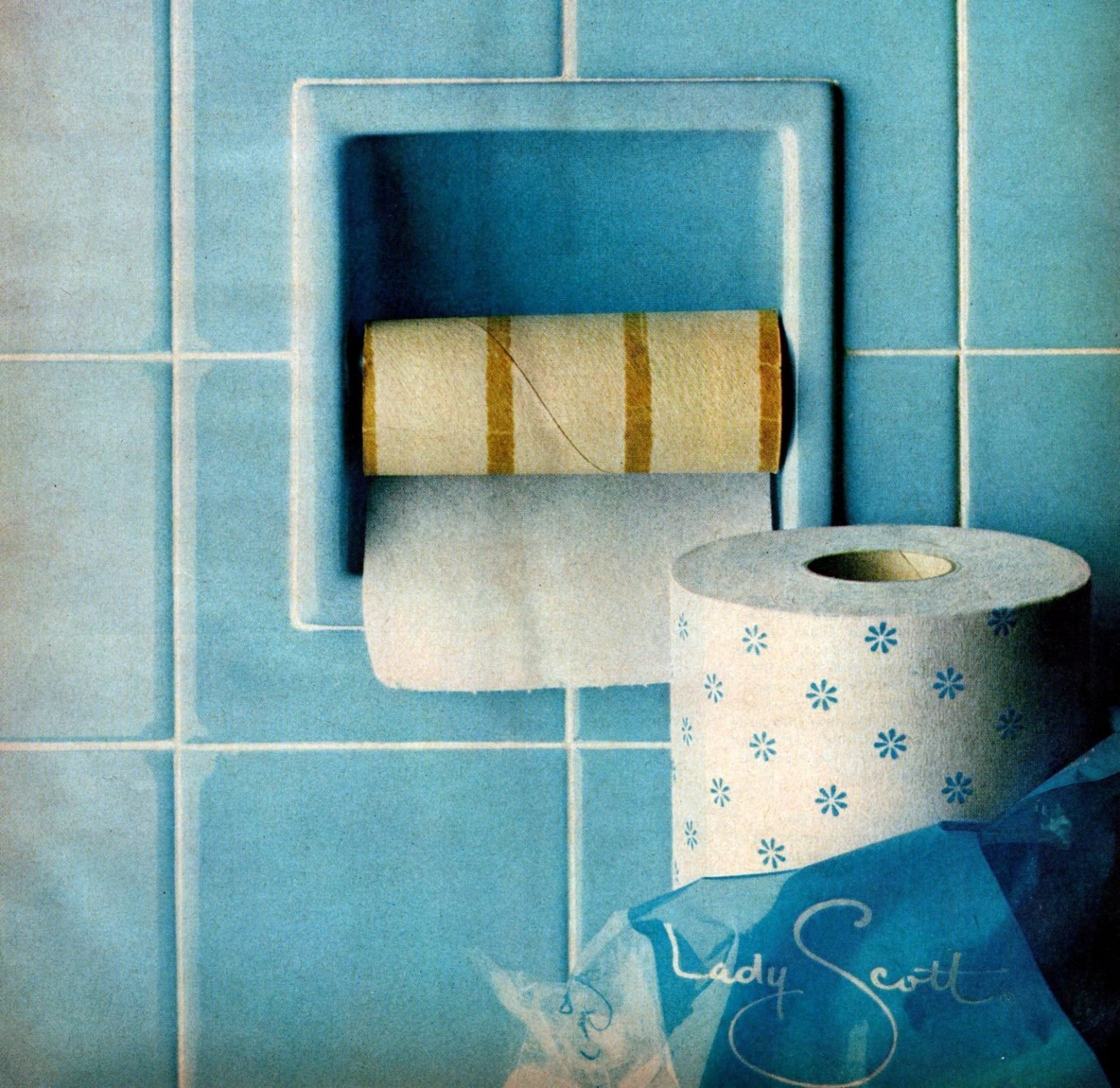 Remember retro toilet paper that had colors & patterns, before it was ...