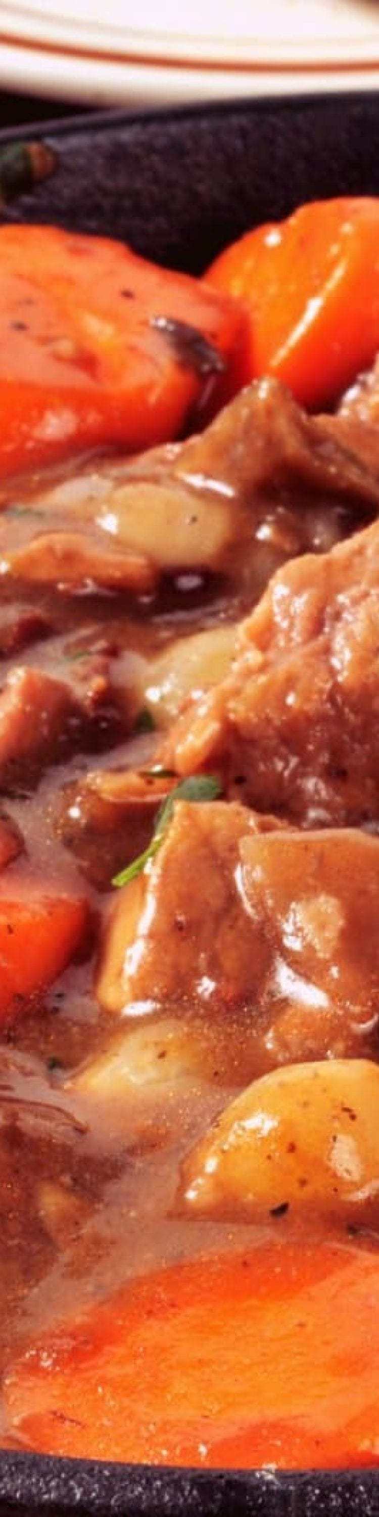 6 savory vintage recipes for Boeuf Bourguignon/Beef Burgundy (1970s ...
