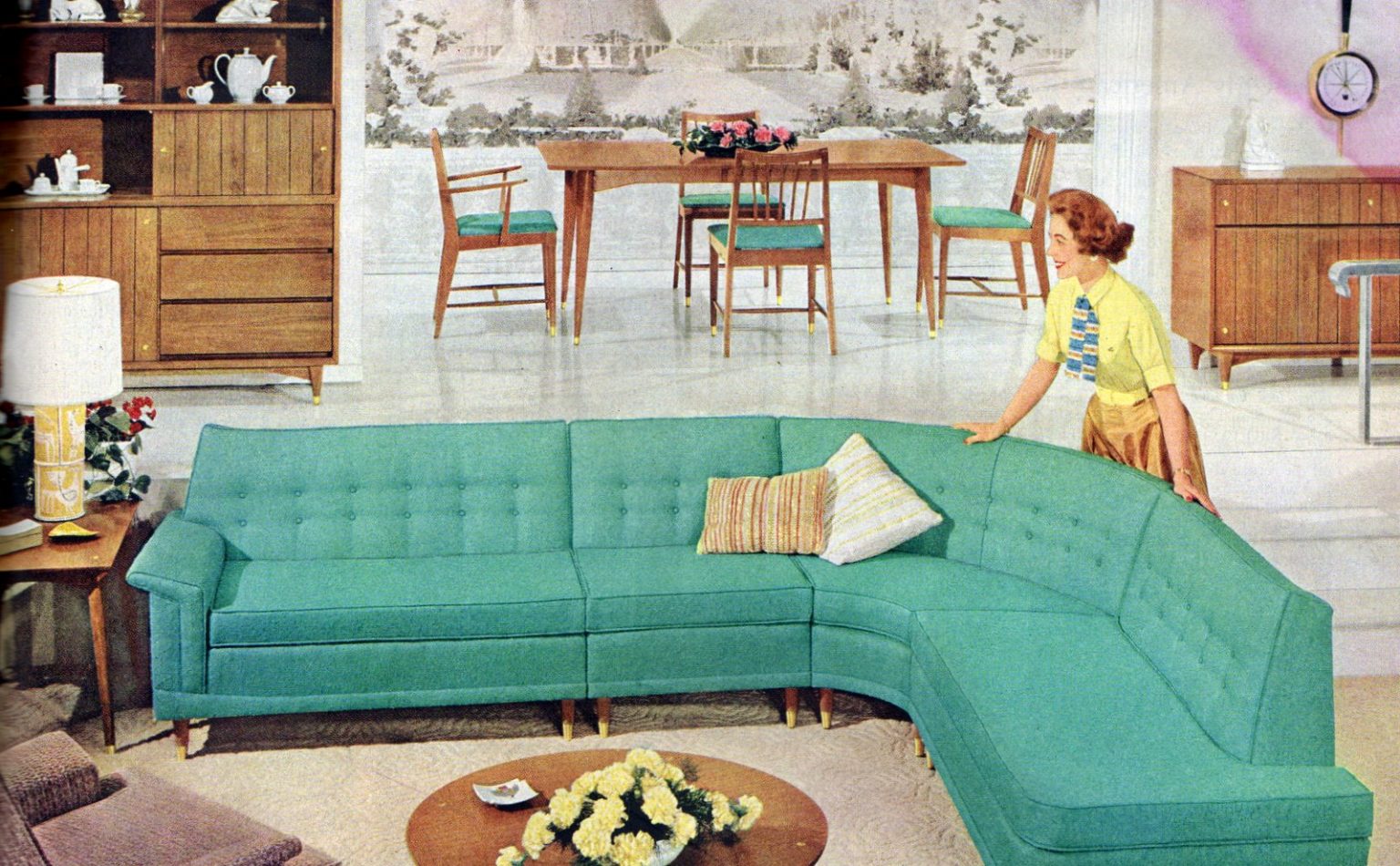 50 bold & colorful vintage 1950s home decor ideas, plus authentic mid ...