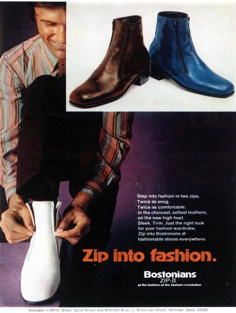 1970s men's shoes came in a variety of bold (and sometimes wild) styles ...