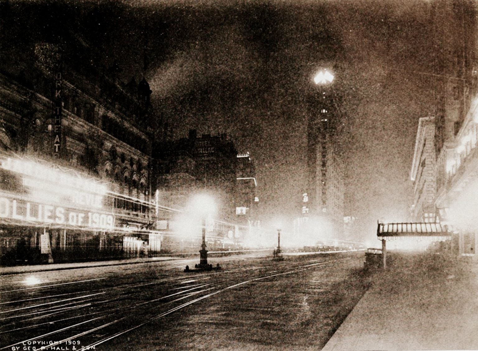See views of old New York at night, from the early 20th century - Click ...