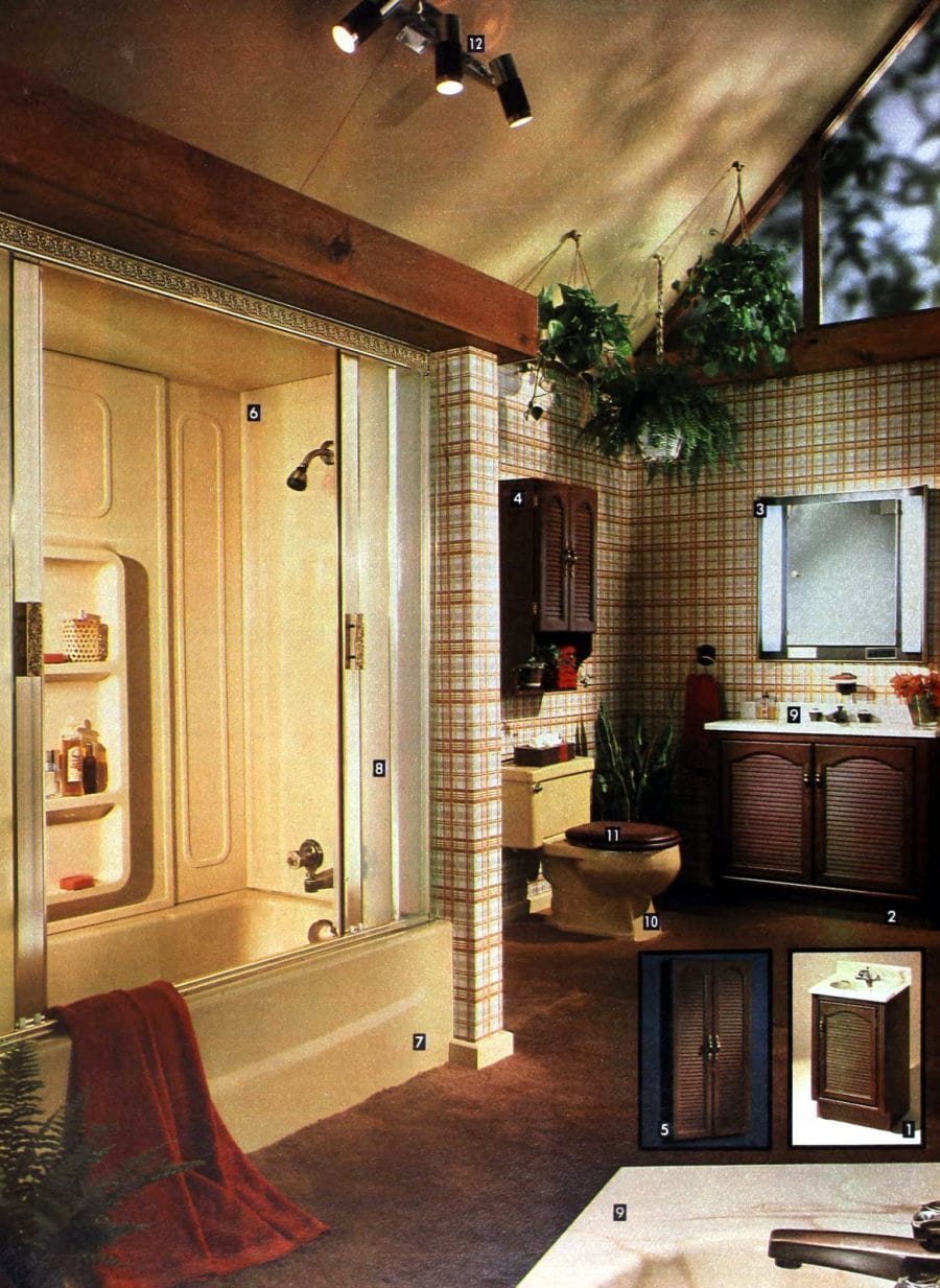 See 1980s bathroom decor & color schemes for that real retro look ...