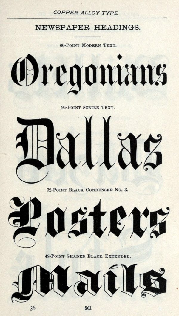 Like old-fashioned fonts: See dozens of vintage typefaces - Click Americana