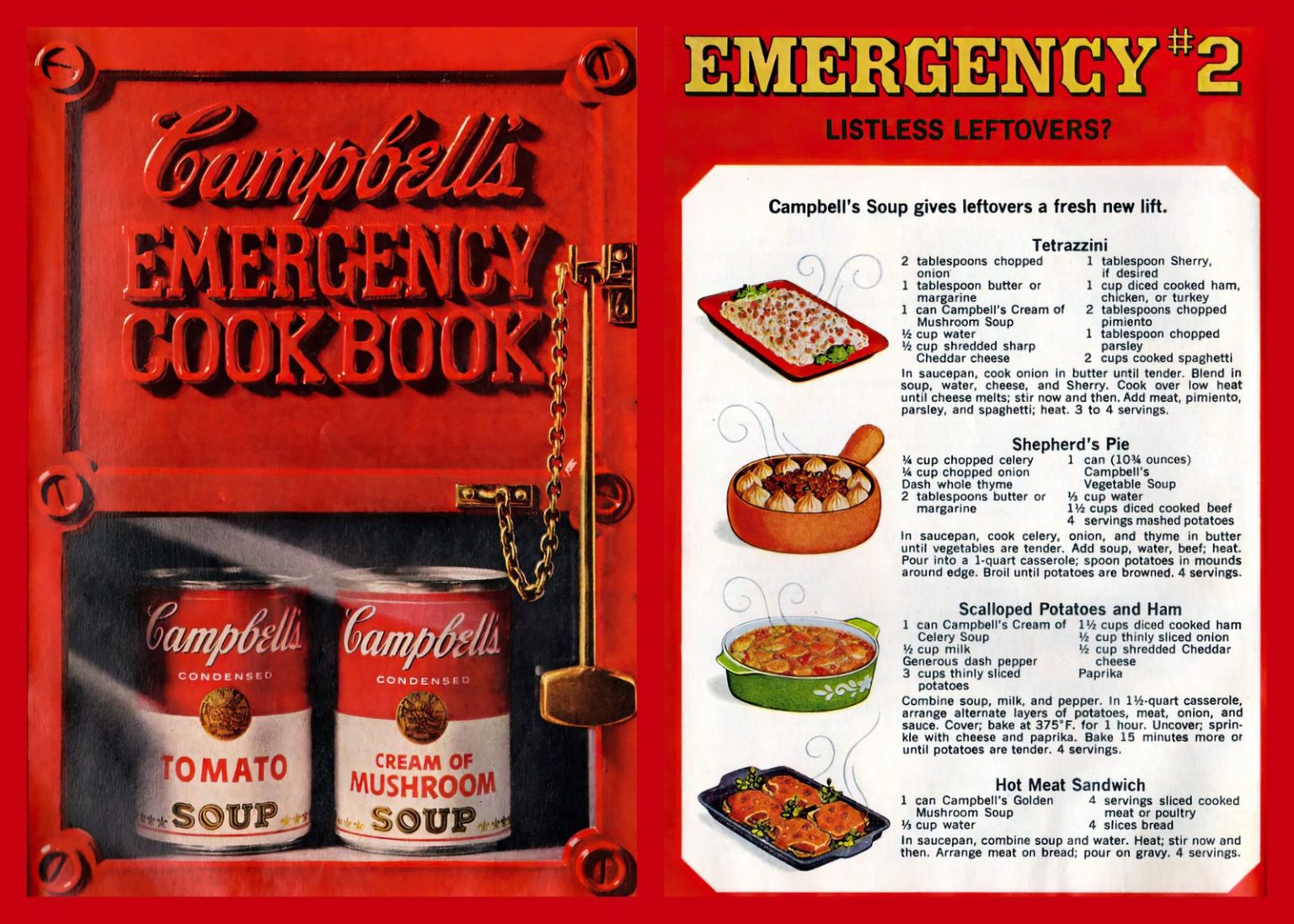 20 recipes from Campbell's emergency dinner cookbook (1968) - Click ...