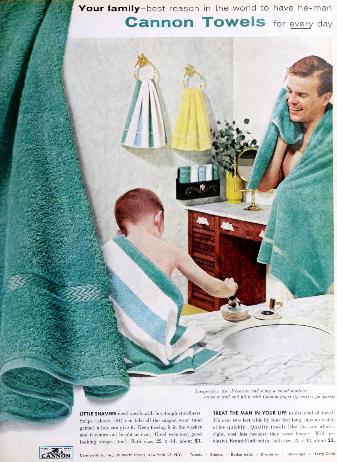 We found 50+ fun & funky vintage bath towels that will make you feel ...