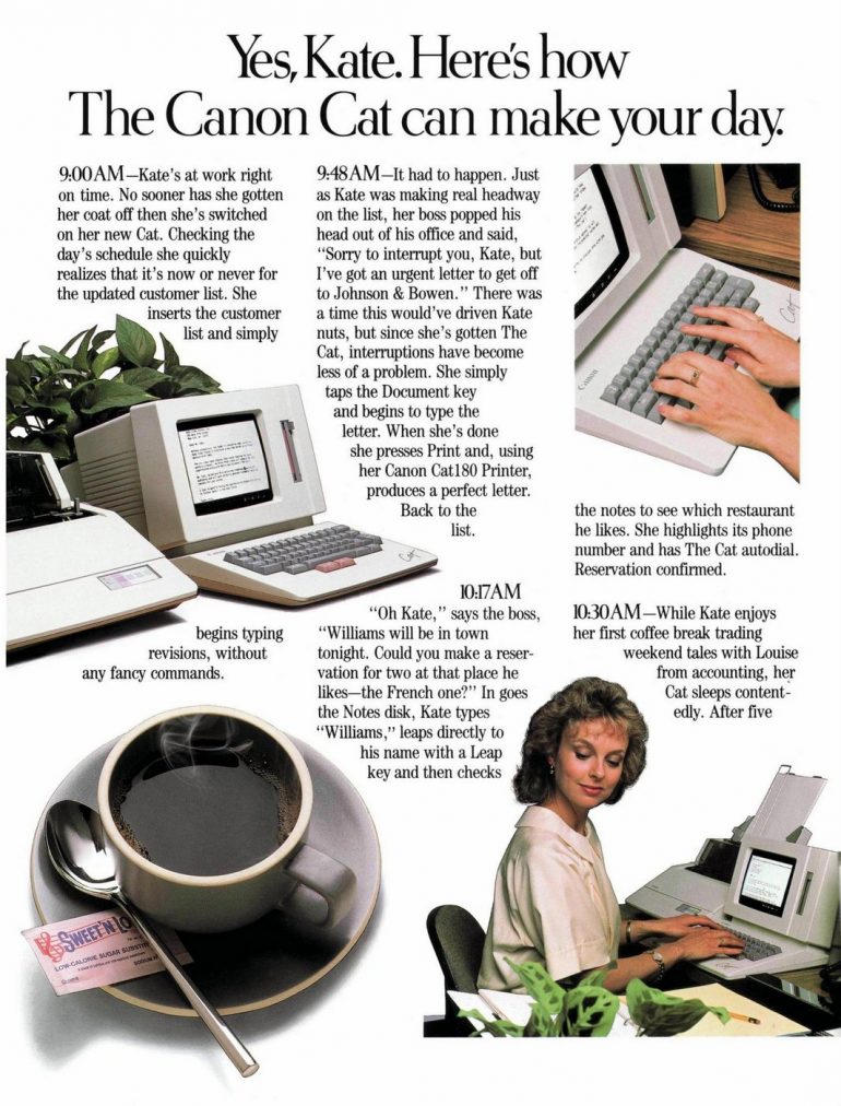 Look back at 1987's Canon Cat word processor - Click Americana