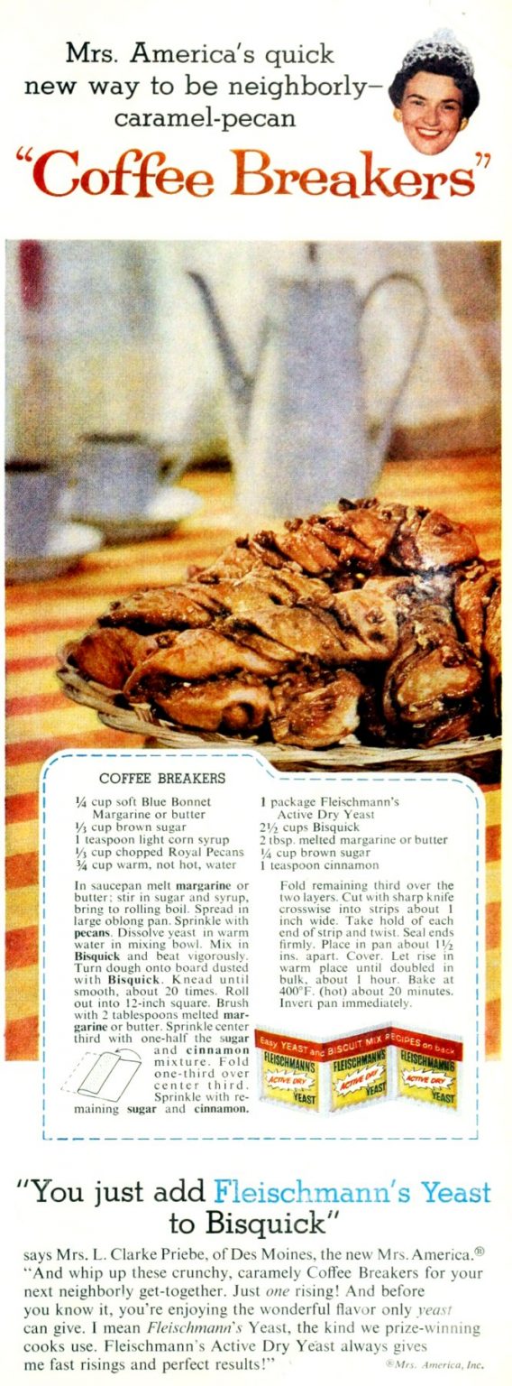 Easy caramel-pecan cinnamon twists retro recipe from the 1950s - Click ...