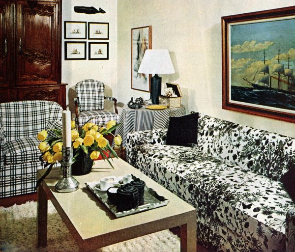 Mid century modern living room decor: 50+ vintage photos showing bold ...