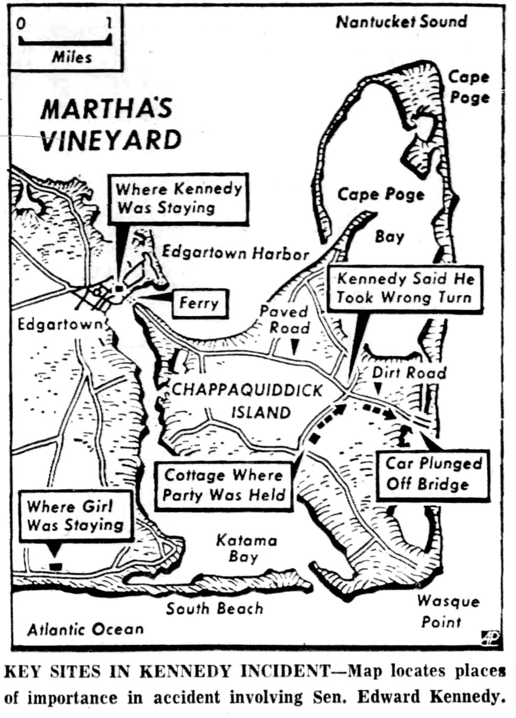 Ted Kennedy's Chappaquiddick incident: The 1969 car crash that killed a ...