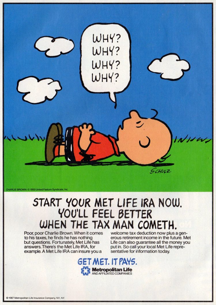 Remember how the Peanuts gang starred in these old Met Life ads ...