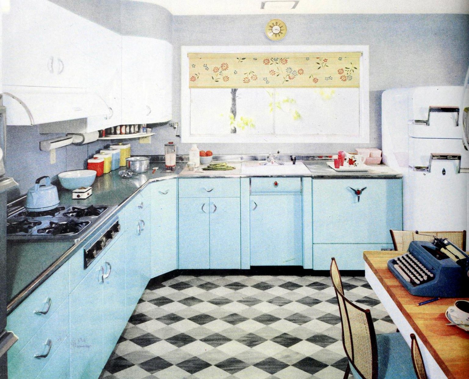 50+ bold & colorful vintage 1950s home decor ideas, plus see authentic ...