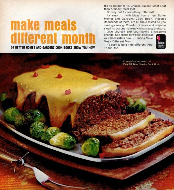 Make a classic cheese-sauced meatloaf with this retro recipe from the ...
