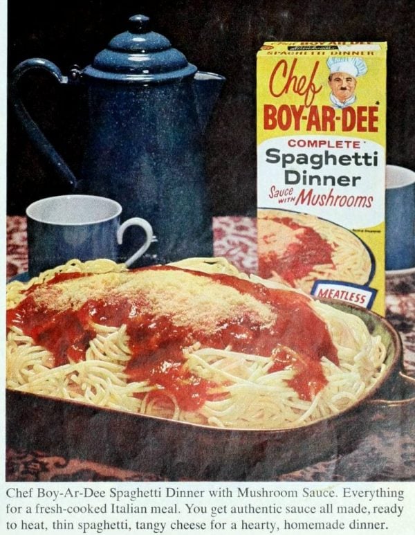 Vintage Chef Boy-Ar-Dee: America's convenient spin on Italian food ...