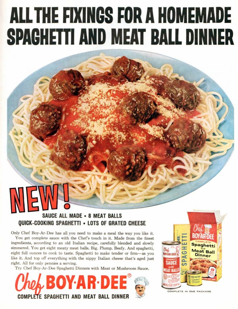 Vintage Chef Boy-Ar-Dee: America's convenient spin on Italian food ...