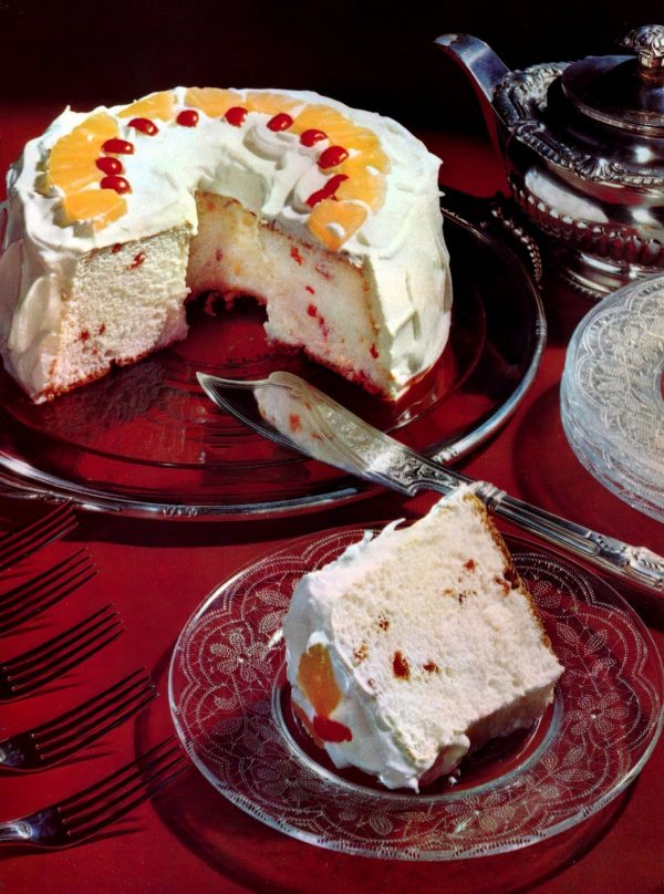 Delicious cherry angel food cake that’s soft, sweet & straight out of ...