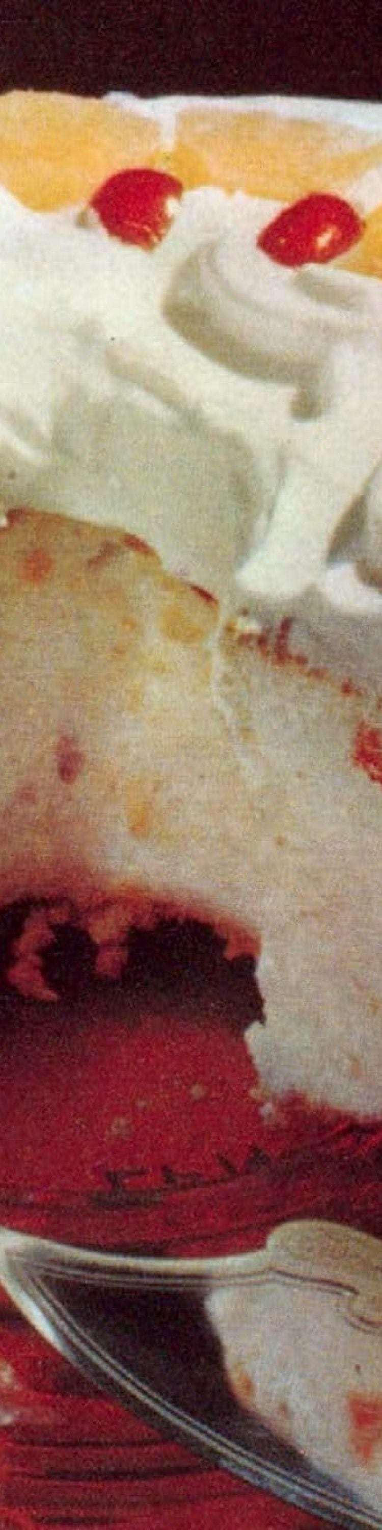 Cherry angel food cake (1953) - Click Americana