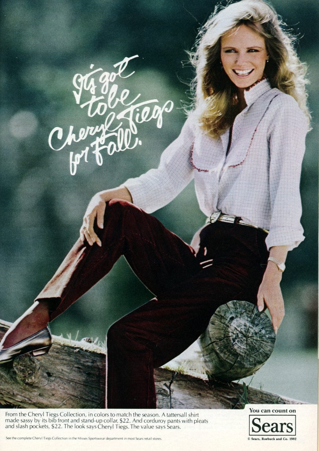 See Cheryl Tiegs' clothing collection & swimwear at Sears in the '80s ...