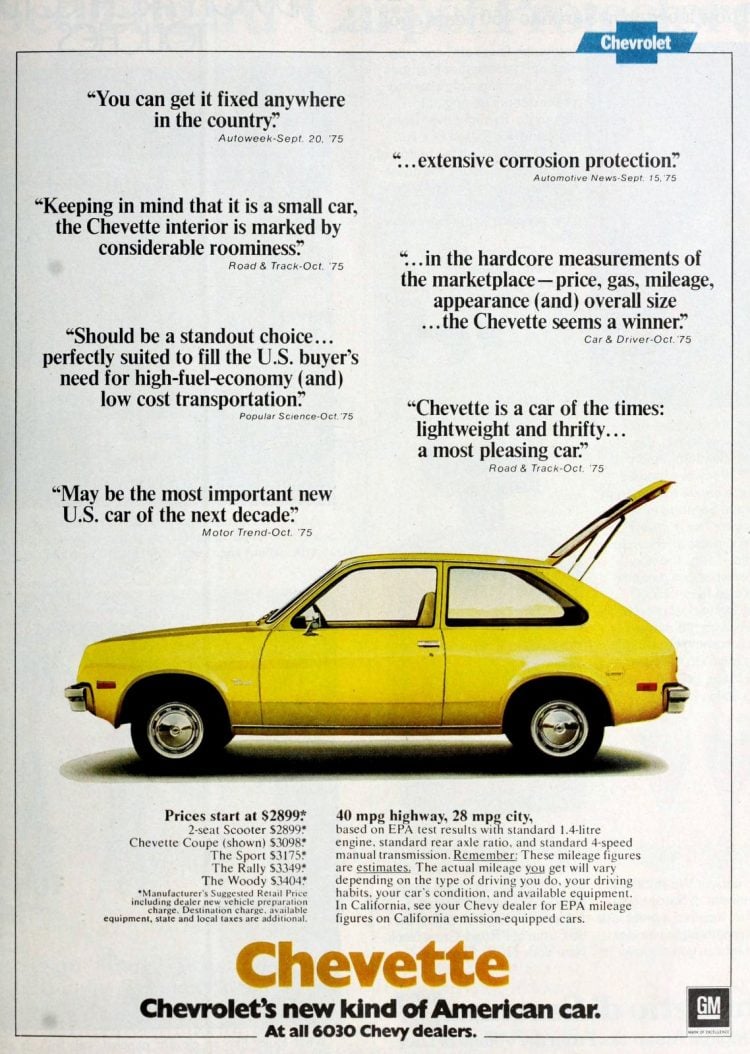 Why the classic Chevy Chevette entry-level subcompact car was a big ...
