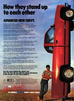 Chevy vs Ford pickup trucks, as seen from one point of view (1987 ...