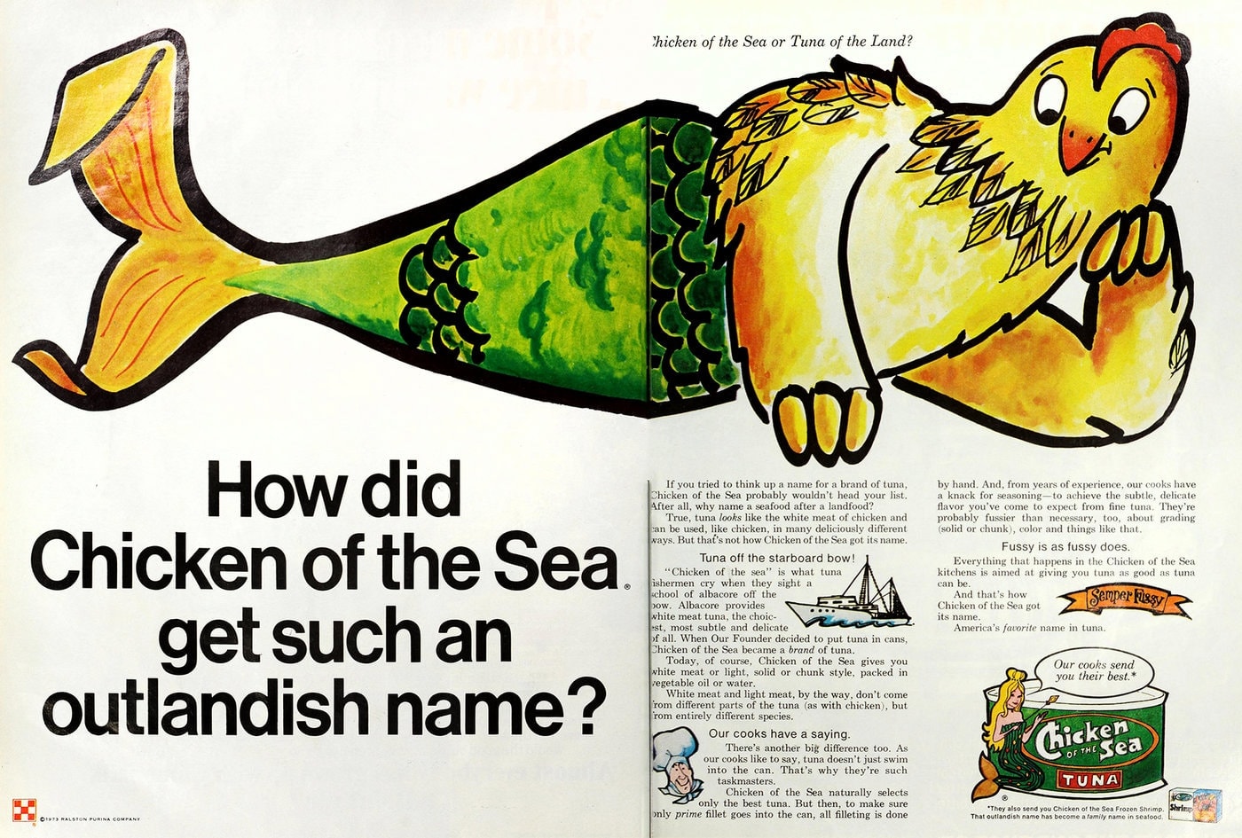 How did the Chicken of the Sea tuna get such a strange name? - Click ...