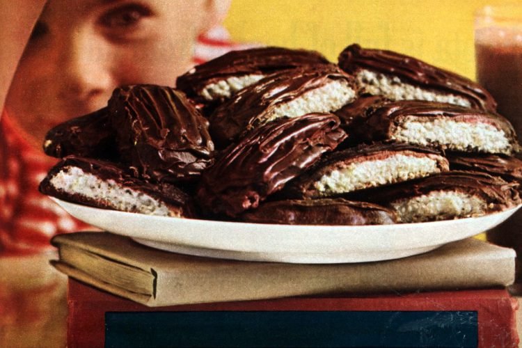 Chocoroons: Cookies with coconut filling & chocolate frosting (1964 ...