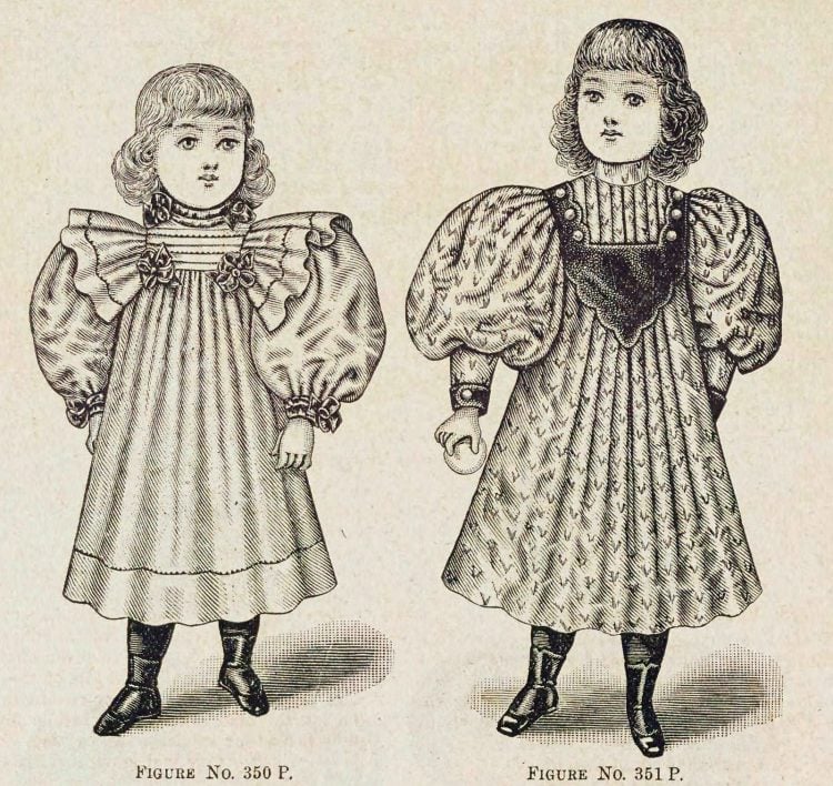 See Christmas clothing for children from back in the 1880s & 1890s ...