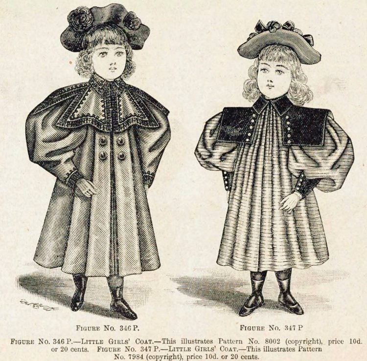 See Christmas clothing for children from back in the 1880s & 1890s ...