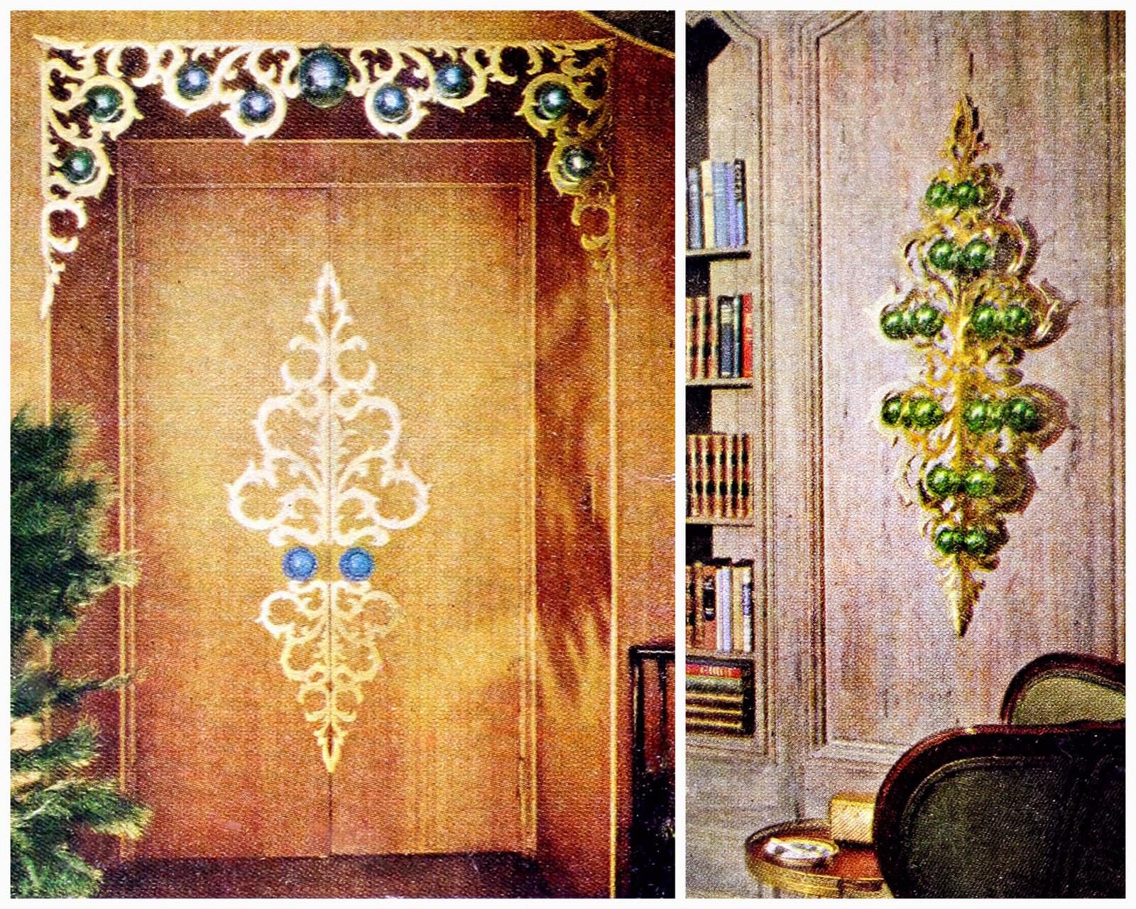 25 ideas for Christmas door decorations from the 1950s: Be inspired by ...