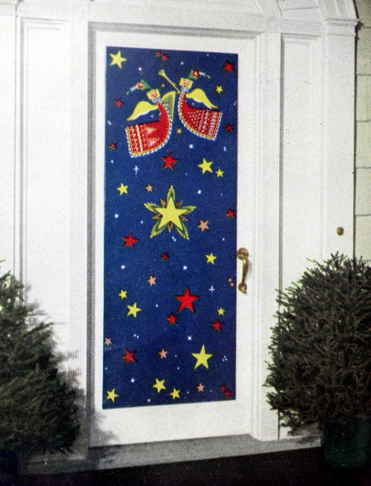 25 ideas for Christmas door decorations from the 1950s: Be inspired by ...