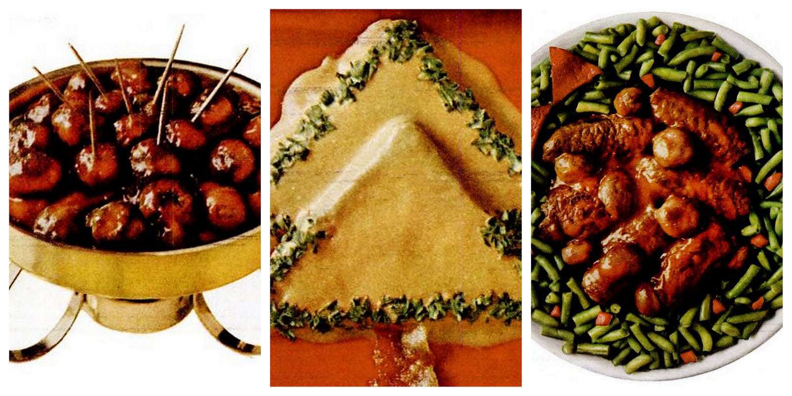 Holiday appetizer recipes from the 60s: Saucy cocktail meatballs ...