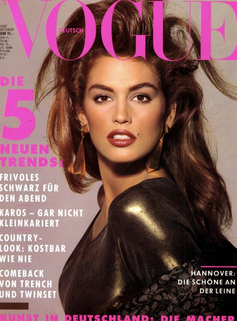 See some of Cindy Crawford's Cosmopolitan & Vogue magazine covers of ...