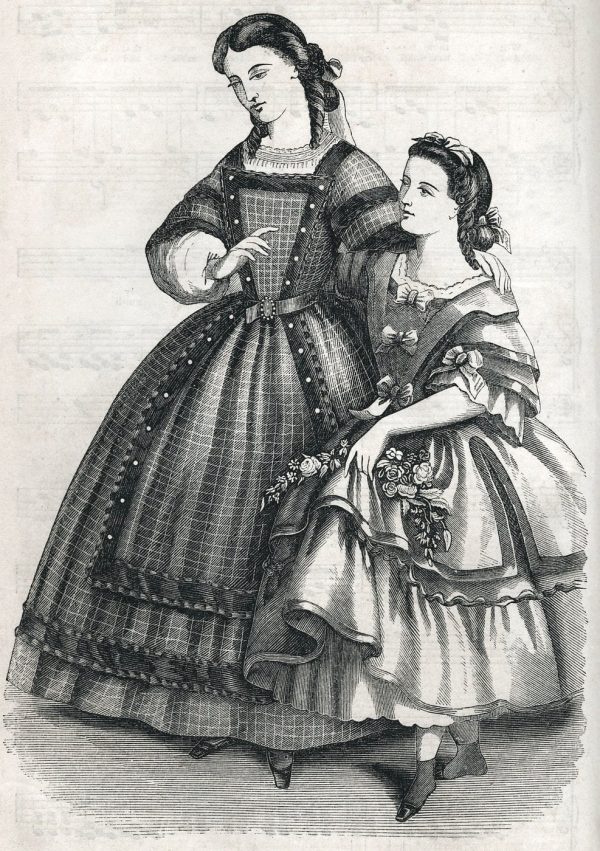 Civil War-era dresses for women (1861-1867) - Click Americana