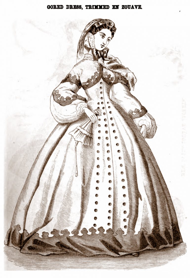 Civil War-era dresses for women (1861-1867) - Click Americana