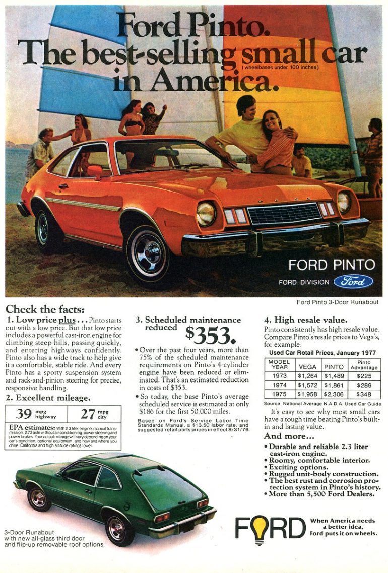 Ford Pinto: The best-selling 1970s subcompact car that went from ...