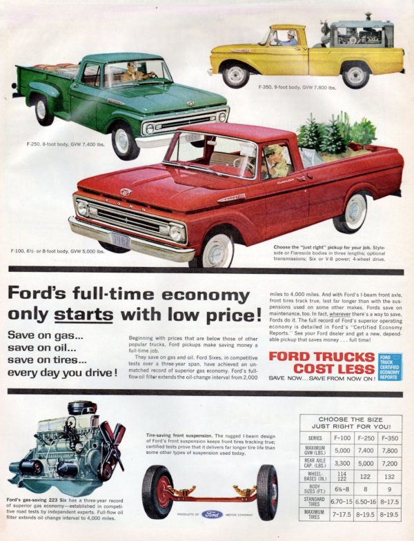 See what classic 60s Ford pickup trucks looked like & what they offered ...