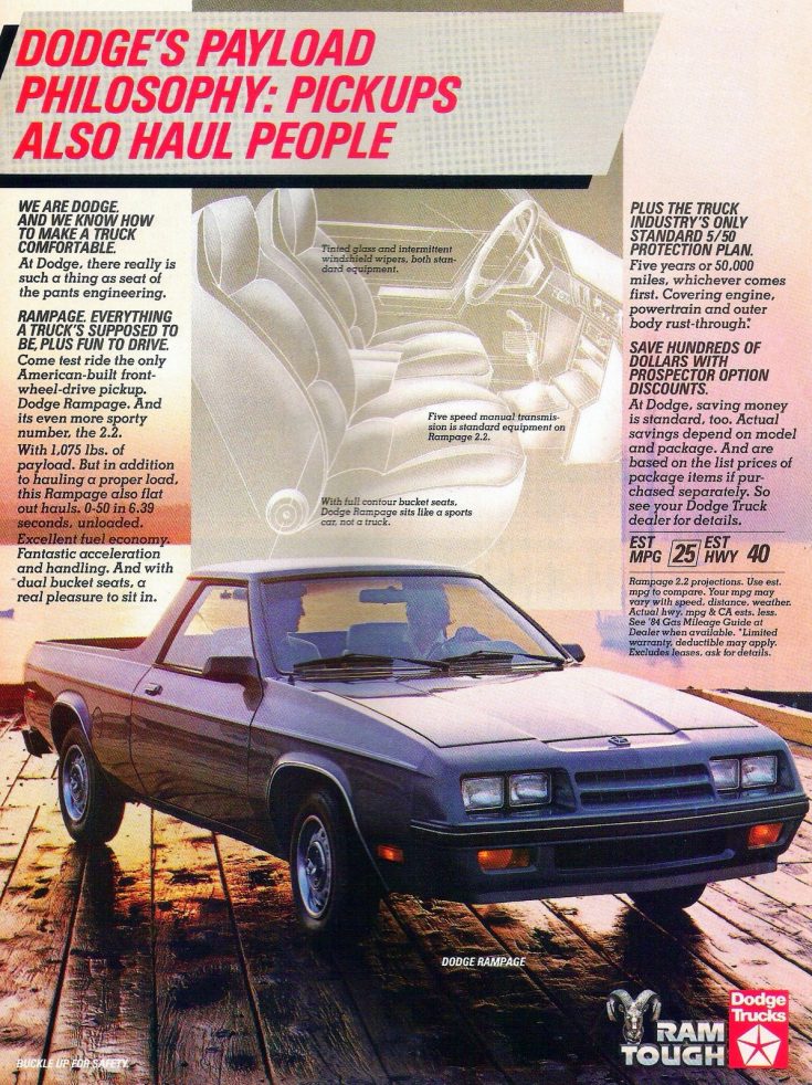 Check out the classic Dodge Rampage pickup trucks that were made from ...