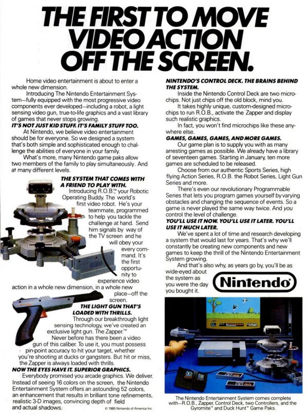 Look back at the original classic Nintendo Entertainment System/NES ...