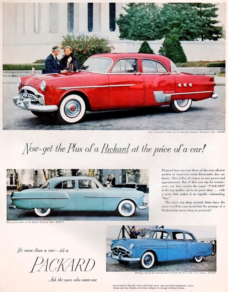 See some beautiful classic 1950s Packard cars - Click Americana