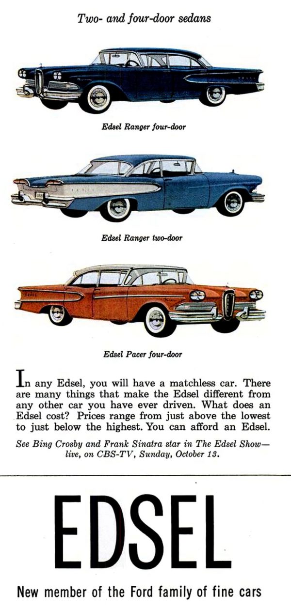 Ford Edsel: See all 18 models of the 1950s car that failed disastrously ...