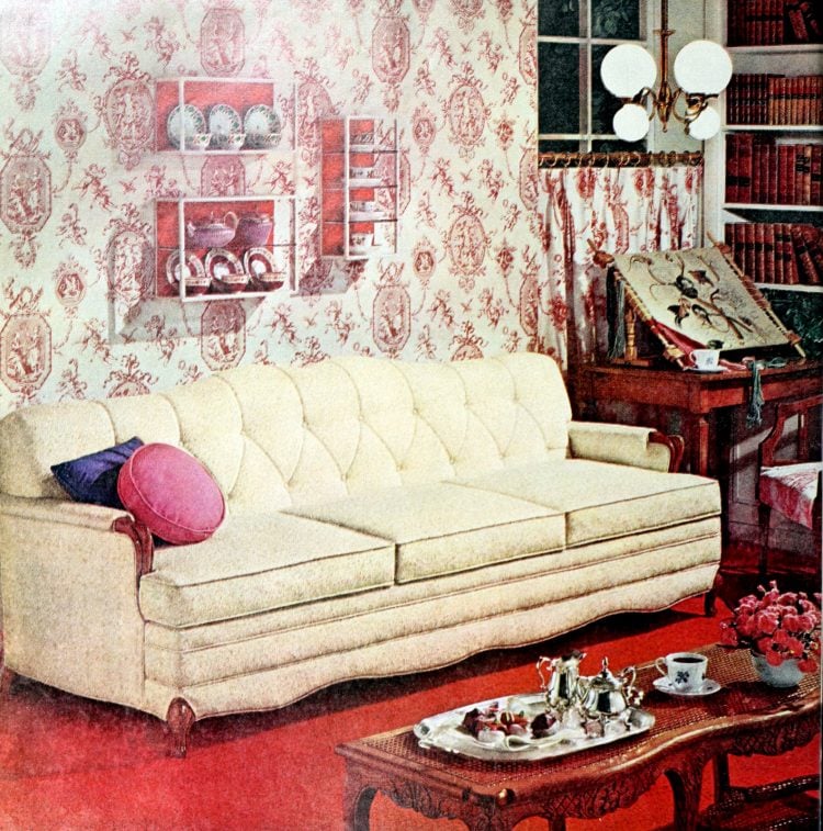 Mid century modern living room decor: 50+ vintage photos showing bold ...