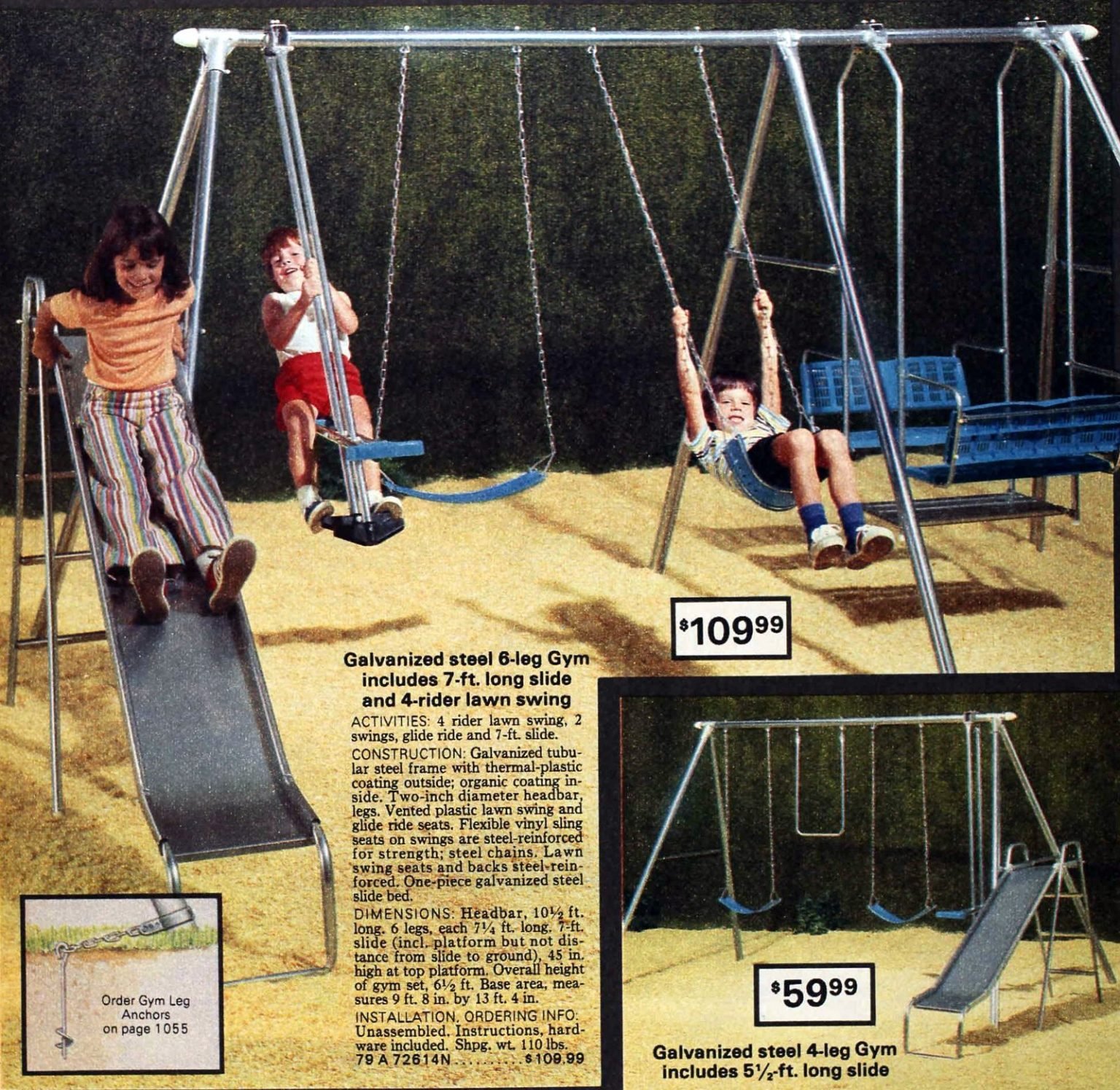 Check out these 36 vintage metal swing sets that offered backyard fun ...