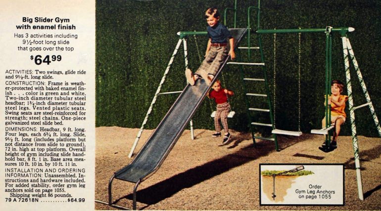 Check out these 36 vintage metal swing sets that offered backyard fun ...