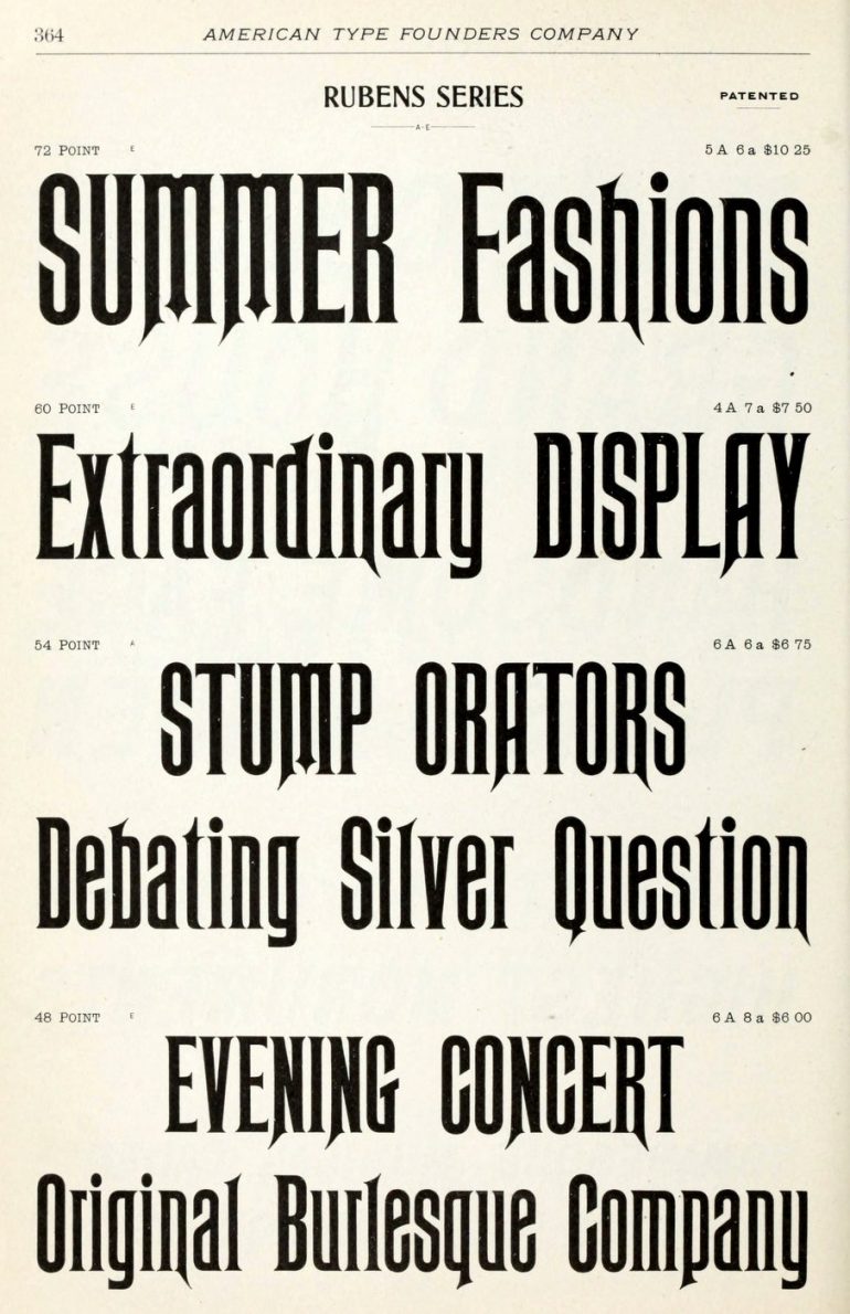 Like old-fashioned fonts: See dozens of vintage typefaces - Click Americana