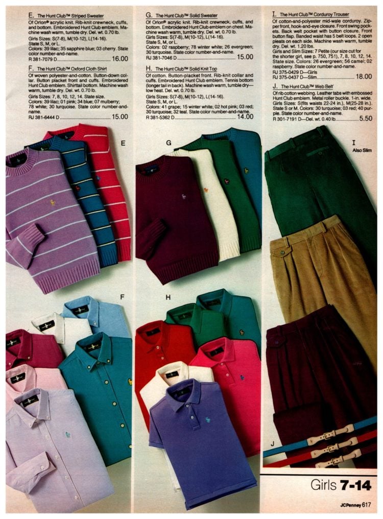 These vintage 80s clothes for girls were charming, chic & totally ...