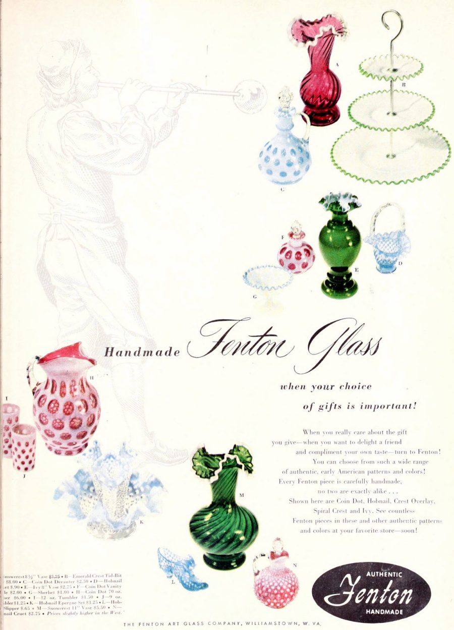 These vintage Fenton glass styles from the 1950s, 60s & 70s are a ...