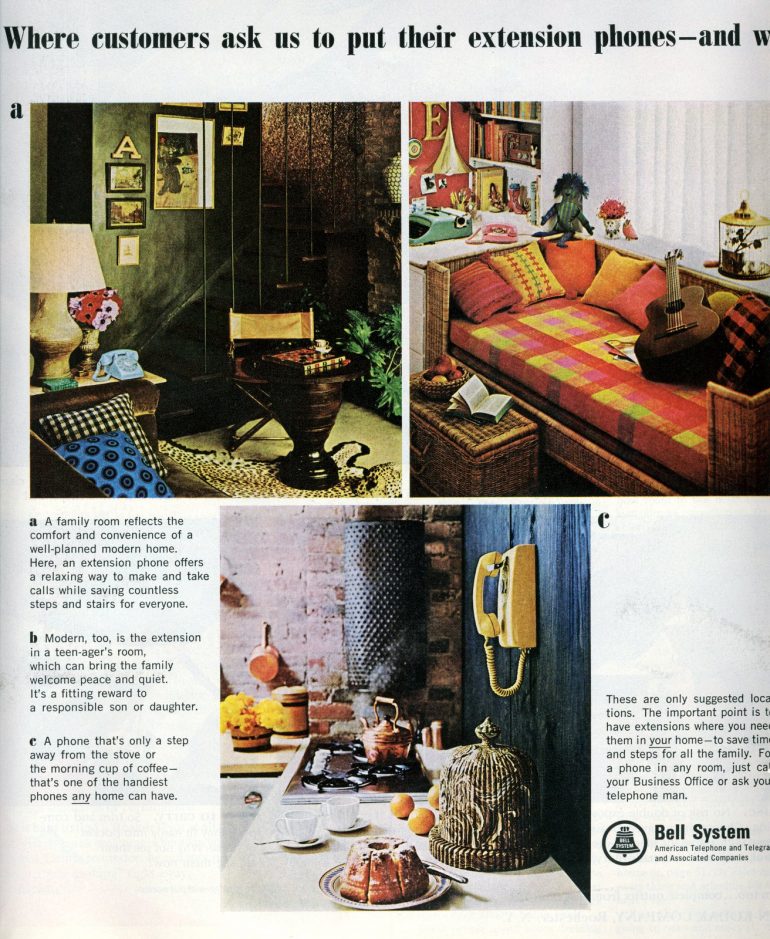 Look how colorful vintage phones used to be! Dial & touch-tone phones ...