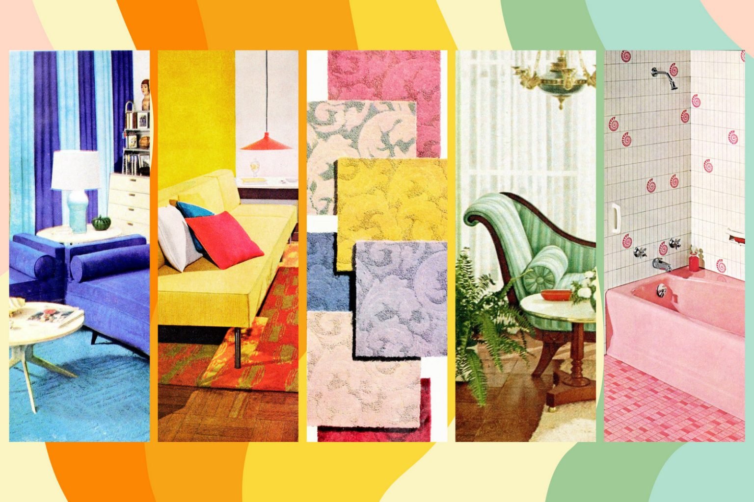 50+ bold & colorful vintage 1950s home decor ideas, plus see authentic ...